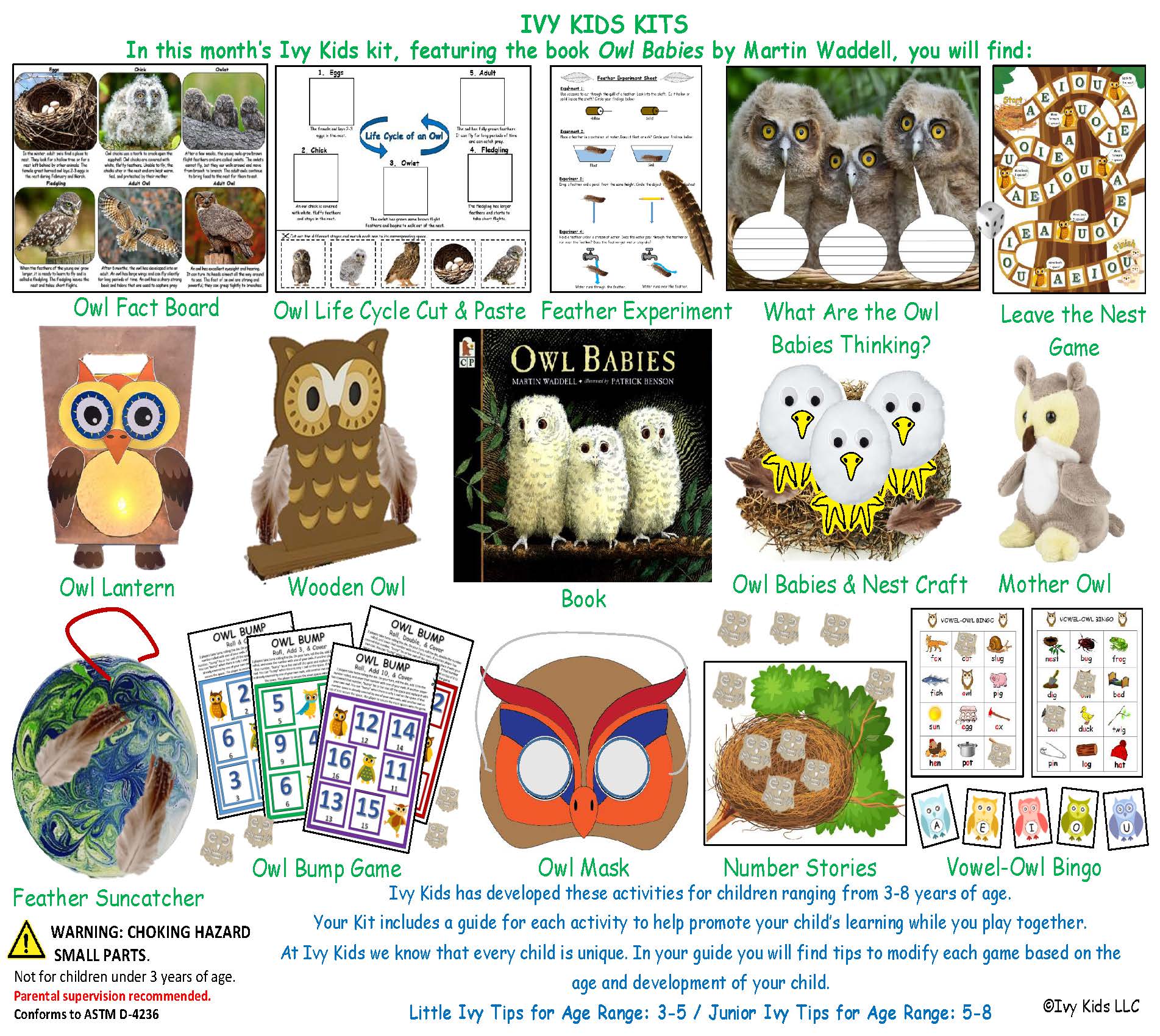 Ivy Kids Kit - Owl Babies